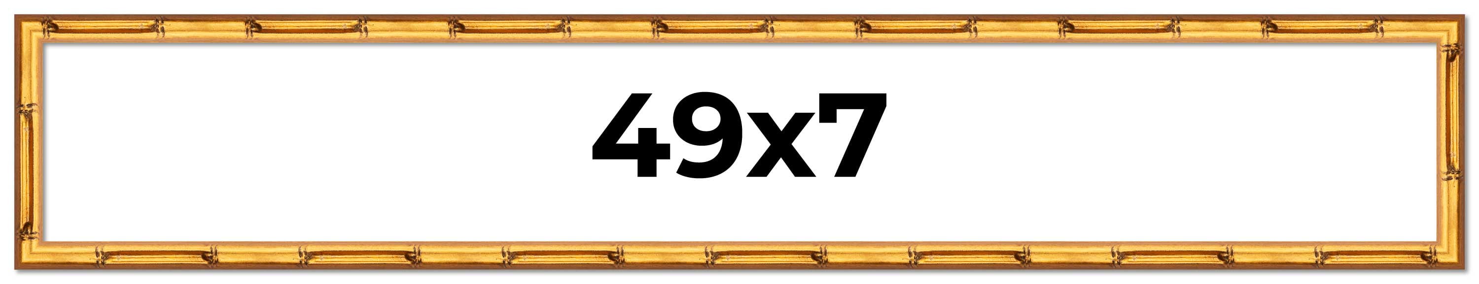49x7 Frame Gold Bamboo Picture Frame - Complete Modern Photo Frame ...