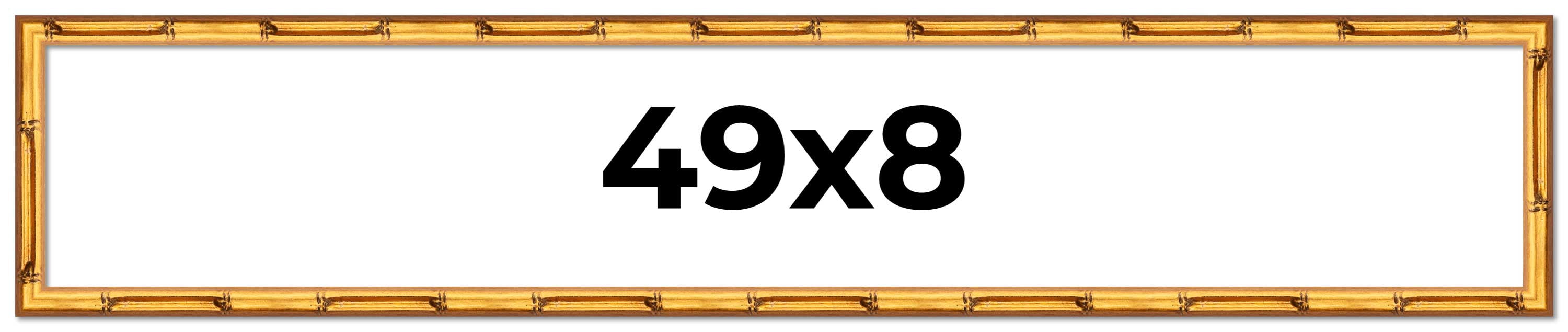 49x8 Frame Gold Bamboo Picture Frame - Complete Modern Photo Frame ...