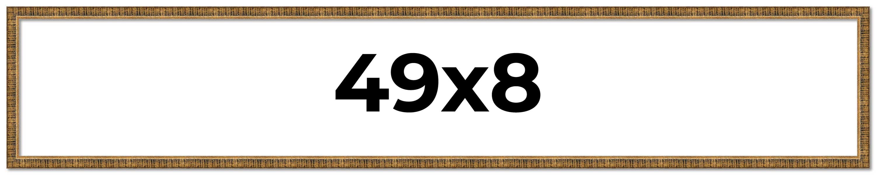 49x8 Frame Gold Solid Wood Picture Frame - Complete Modern Photo Frame ...