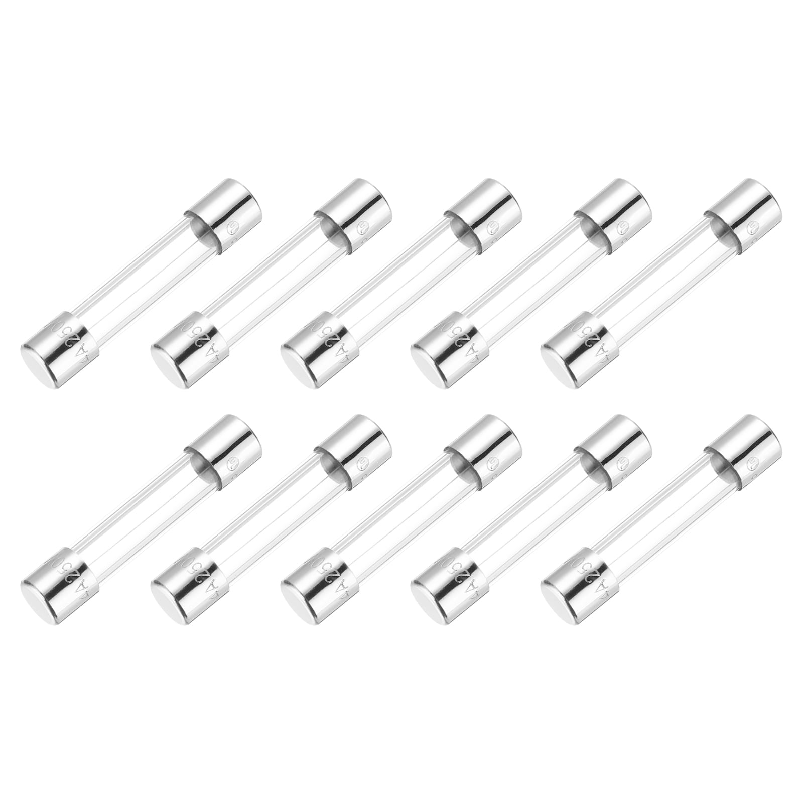 4A 250V Glass Fuses 5x20mm Time Delay Fuses Slow Blow Fuses(Pack of 10 ...