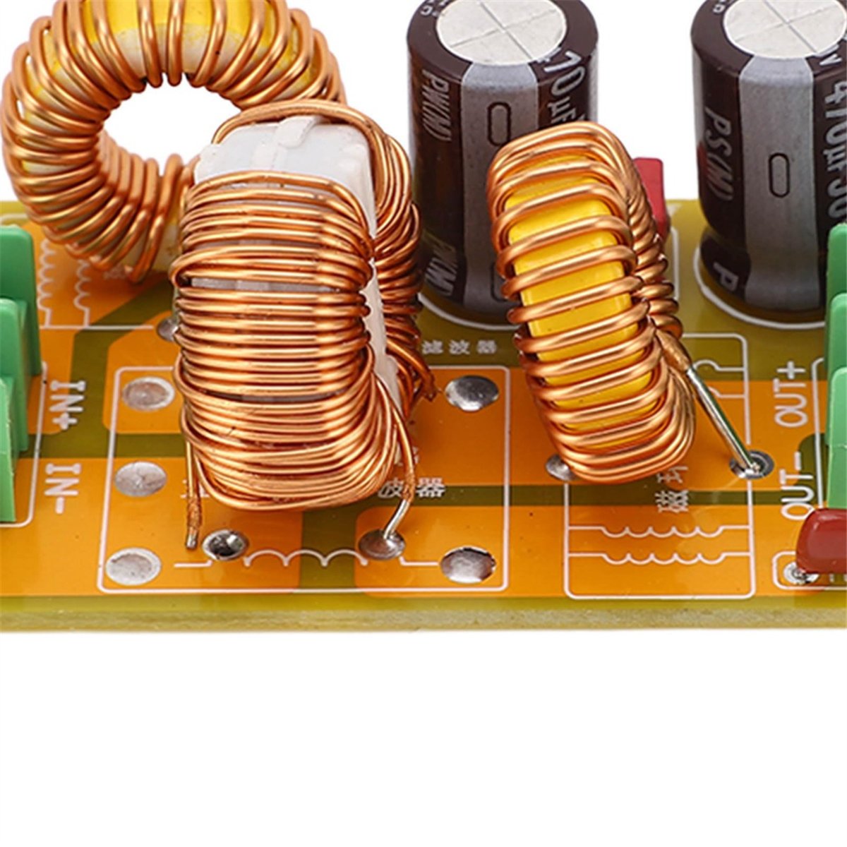 4A DC LC Filter FCC Car Audio High Frequency Filtering Low Pass Passive ...