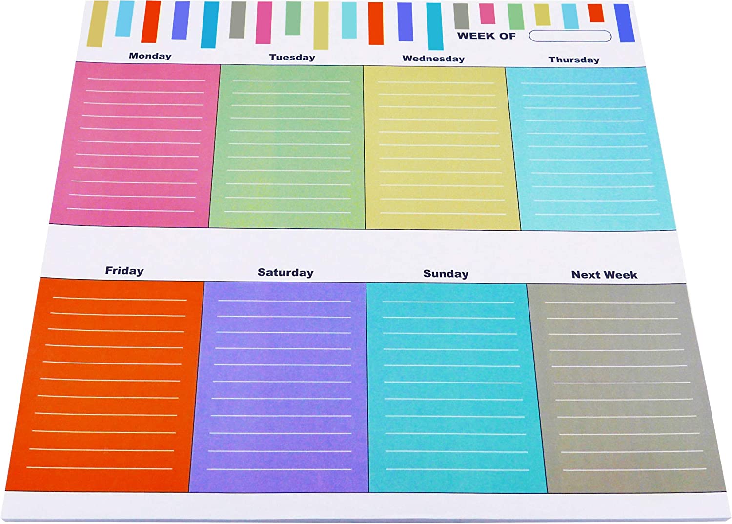 4A Weekly Planner/Monthly Planner Sticky Pads,Self-Stick Notes,11 x 10 ...