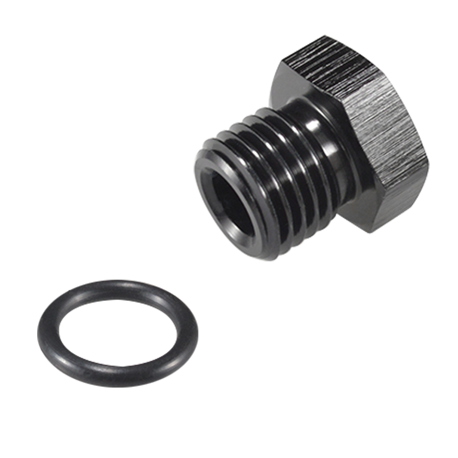 4AN Male O-ring Boss Port Plug Seal Nut Block Off Cap Aluminum Fuel ...