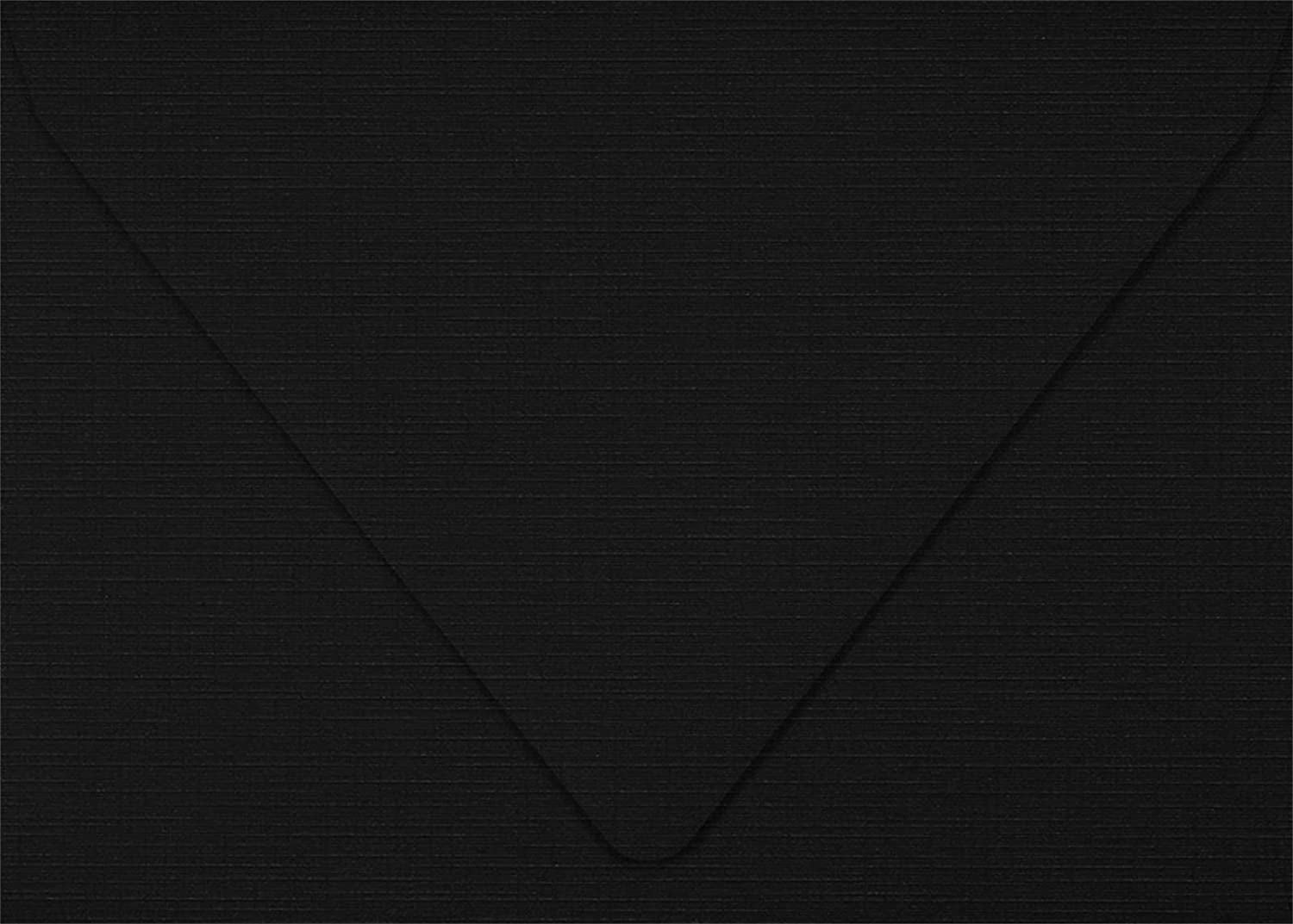4Bar A1 Contour Flap Invitation Envelopes | 3 5/8" x 5 1/8" | Black ...