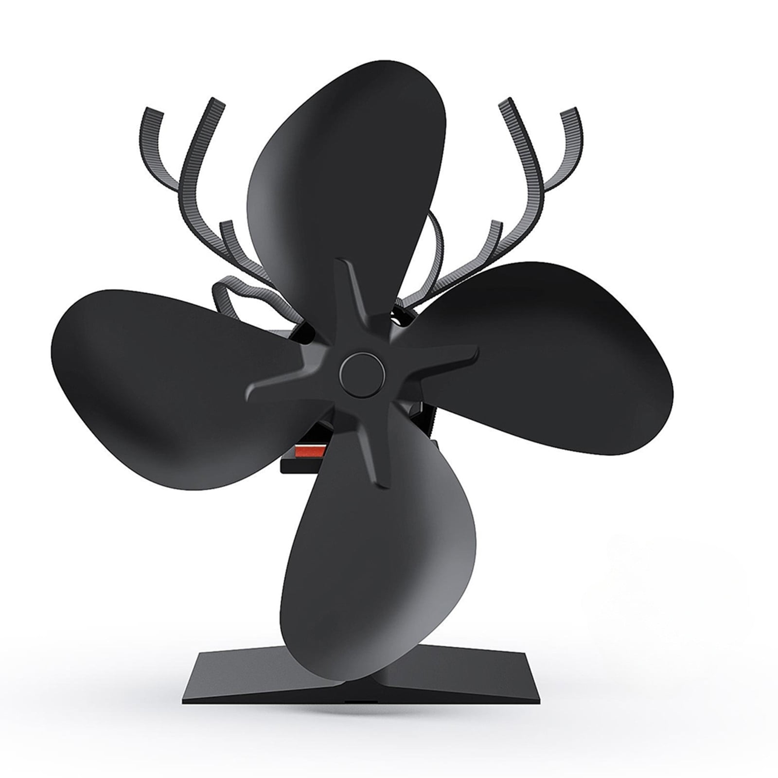 4Blade Silent Circulation Wood Burning Real Hot Power Fireplace Fan ...