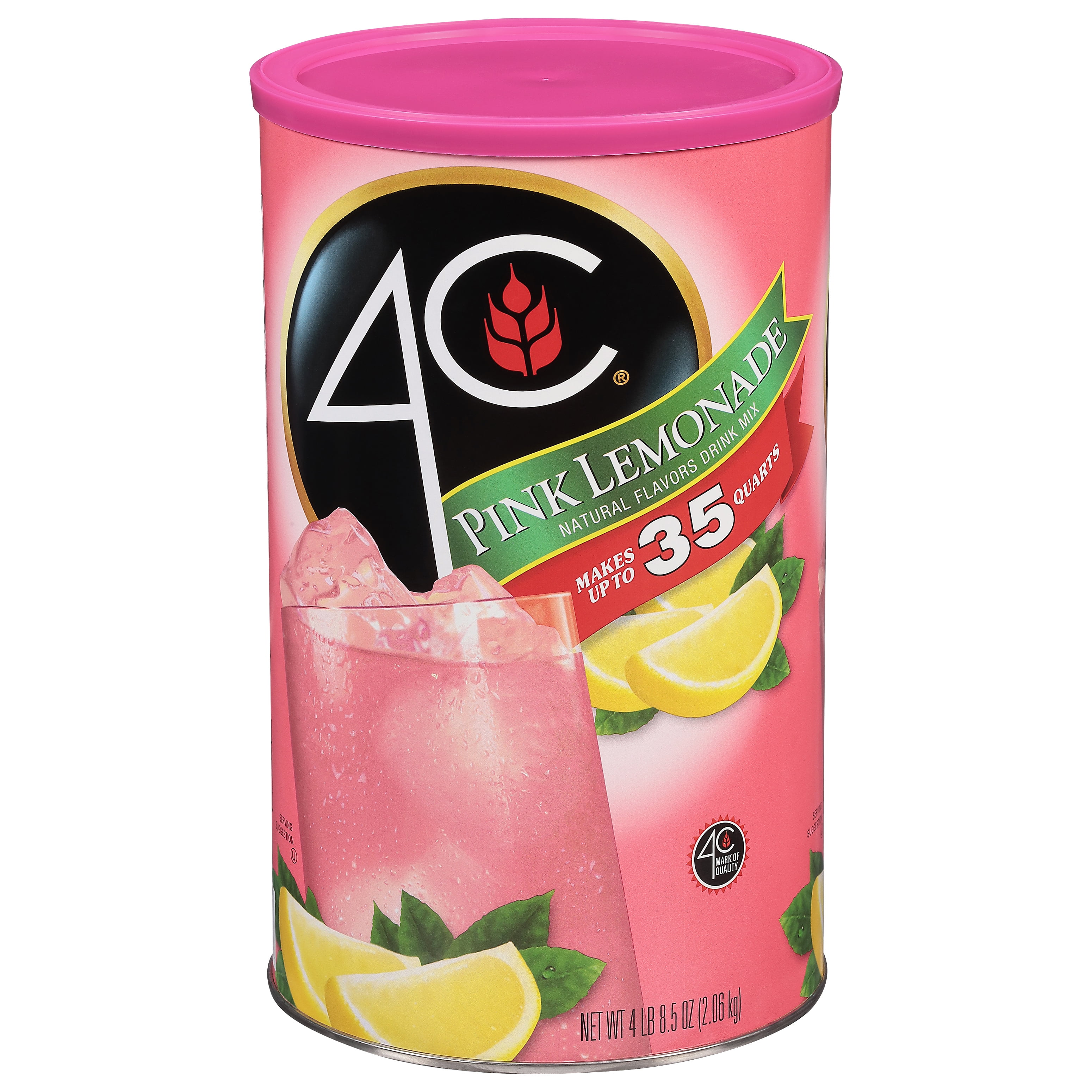 4C 35 Qt Powdered Soft Drink Mix Pink Lemonade, 72.5 oz, Single Pack ...