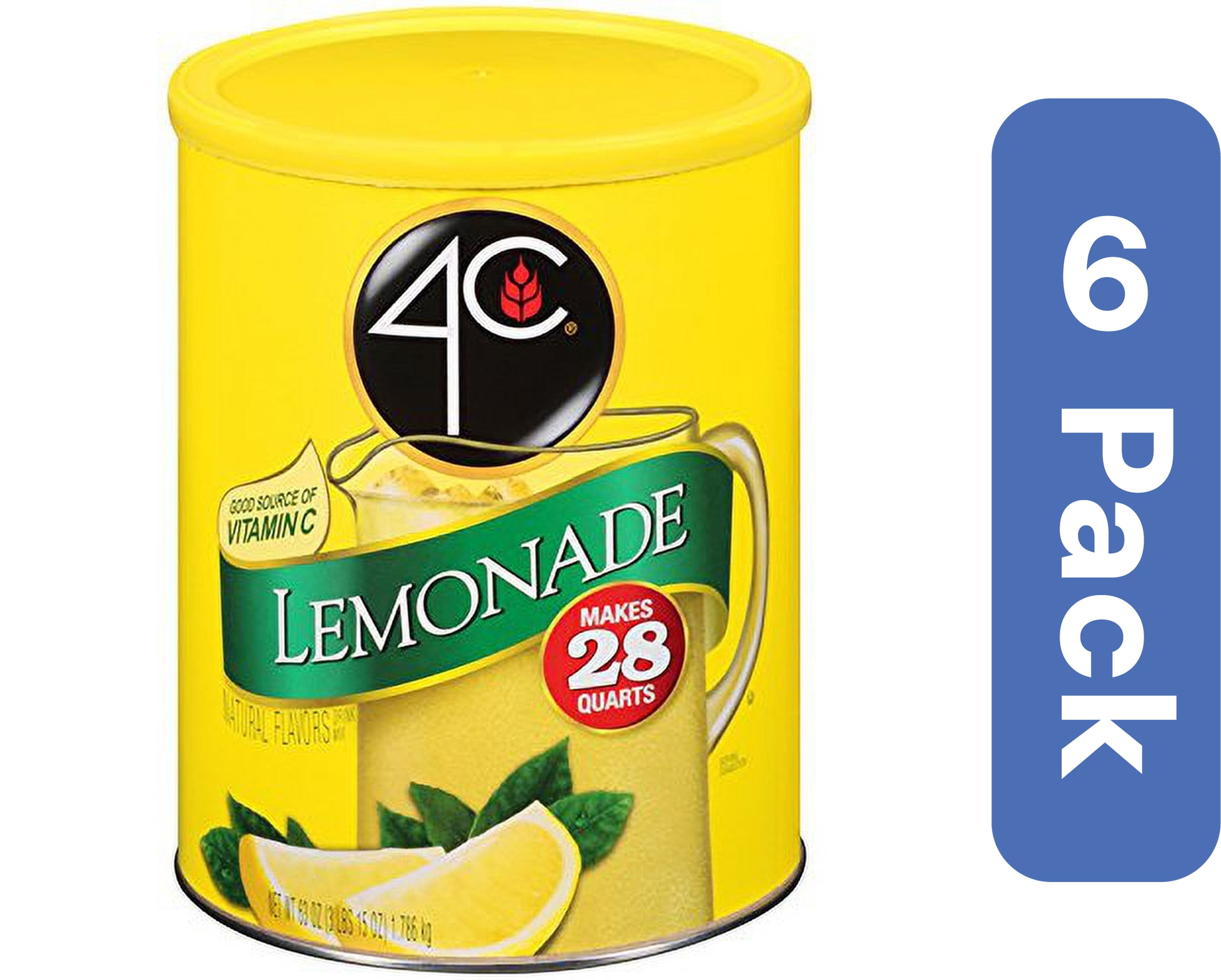 4C Foods Lemonade Water Enhancer Mix 58 fl oz (Pack Of 6) - Walmart.com