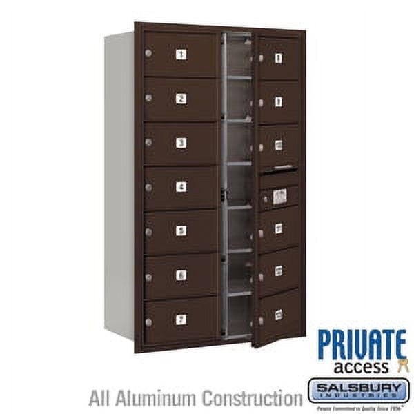 4C Horizontal Mailbox (Includes Master Commercial Lock) - 14 Door High ...