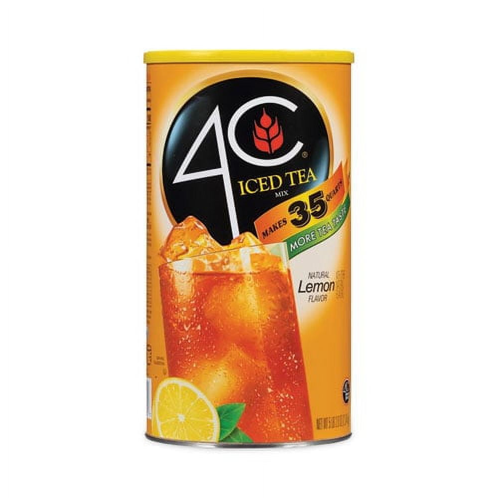 4C Iced Tea Mix, Lemon, 5.59 lb Tub, Each - Walmart.com