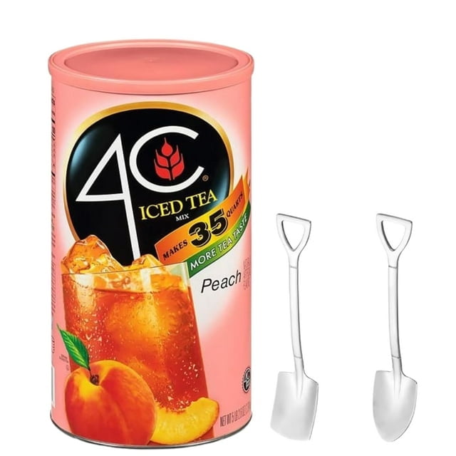 4C Iced Tea Powder Drink Mix (Peach) | 1-Pack | 82.6 oz Canister ...
