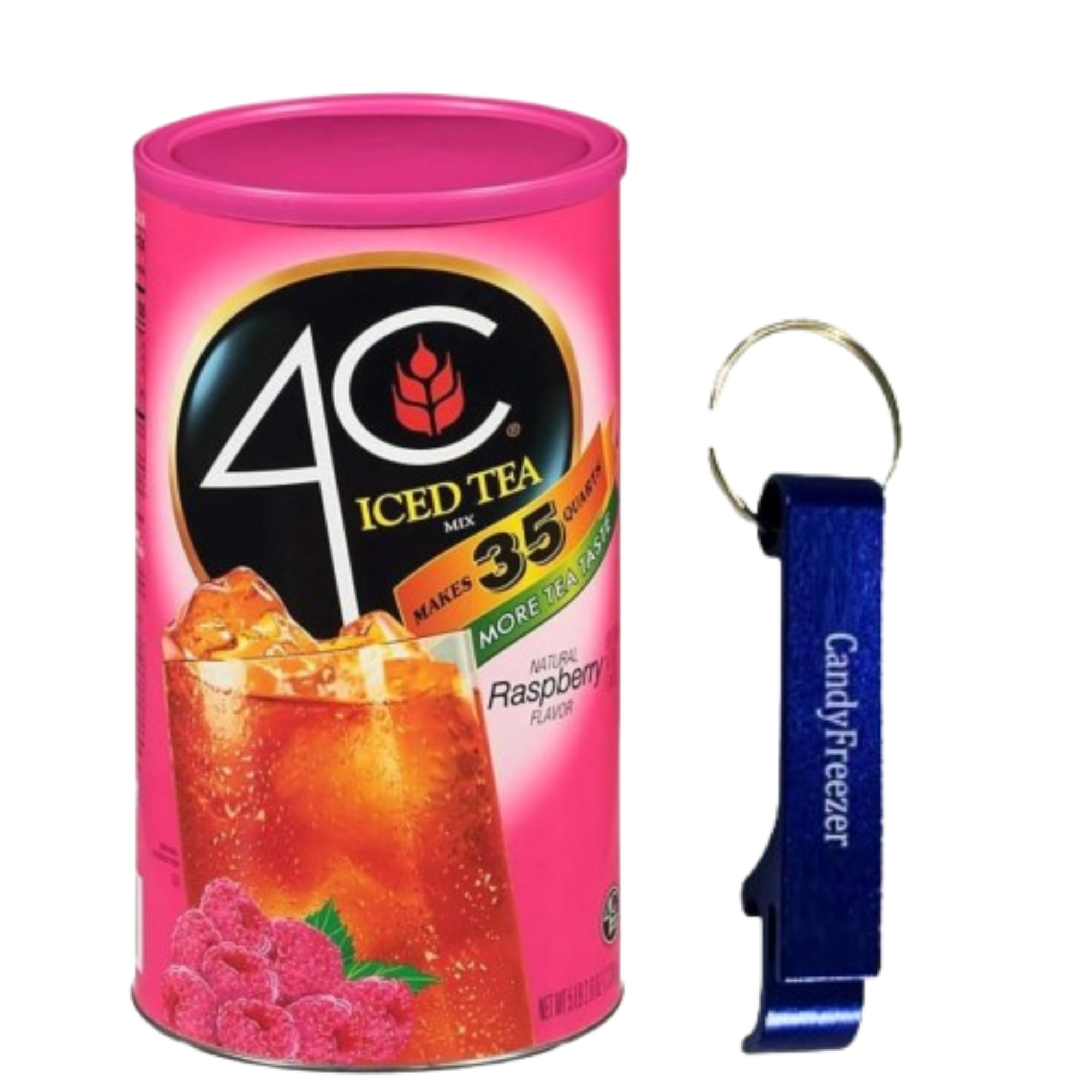 4C Iced Tea Powder Drink Mix (Raspberry) | 1-Pack | 82.6 oz Canister ...