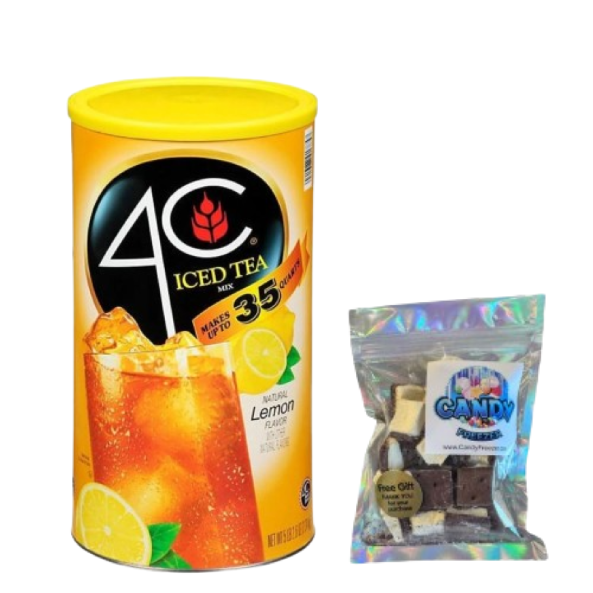 4C Iced Tea Powdered Drink Mix 82.6 oz Per Canister Includes Candy ...