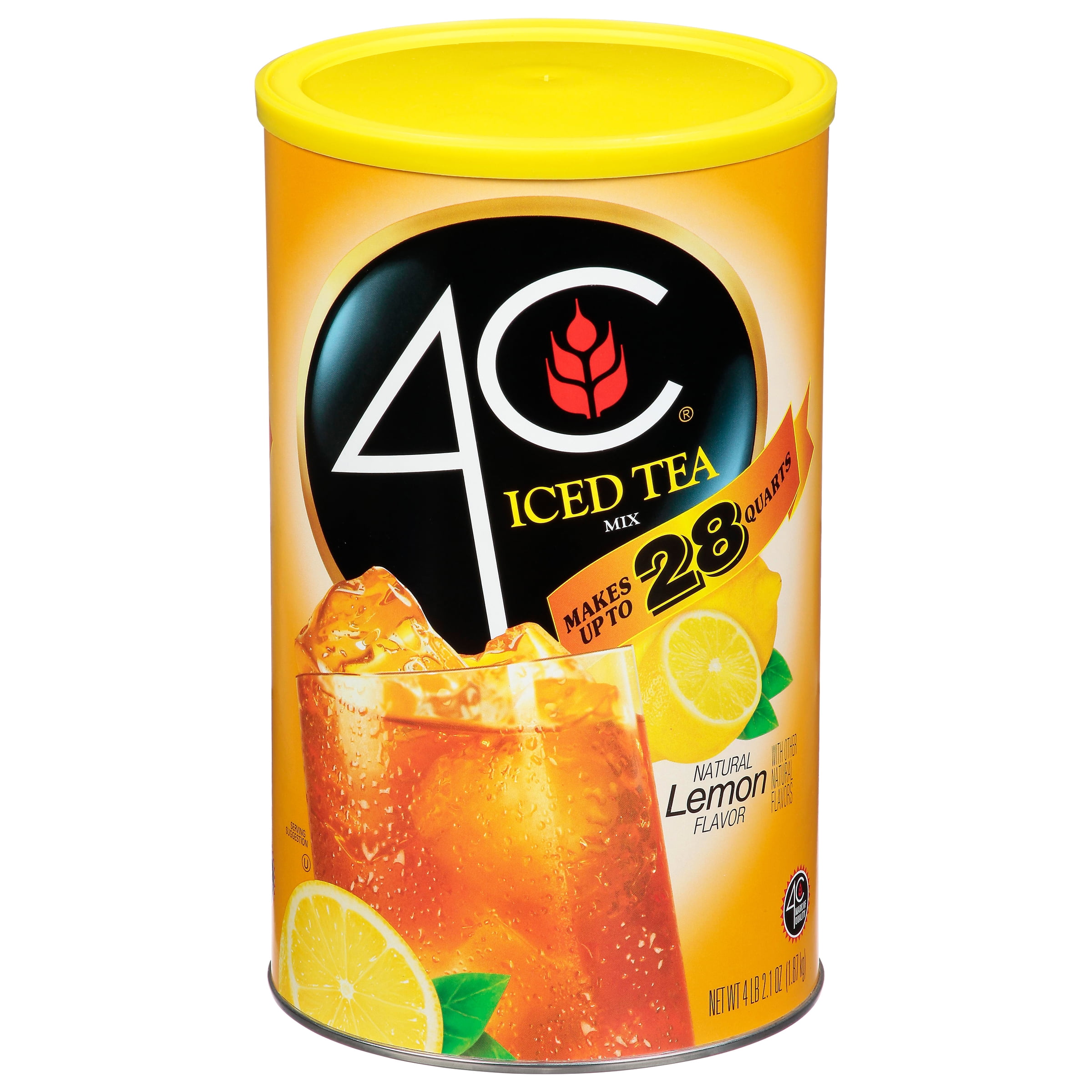 4C Lemon Iced Tea Mix, 66.1 oz, 1 Ct - Walmart.com