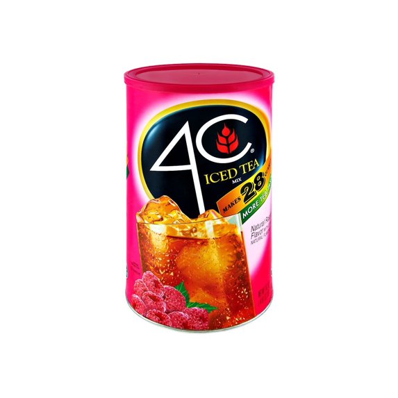 4C Natural Raspberry Flavor Iced Tea Drink Mix - Walmart.com
