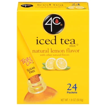 4C Iced Tea Mix Variety Pack, Sugar-Free, Green Tea, Red Tea, Lemonade ...