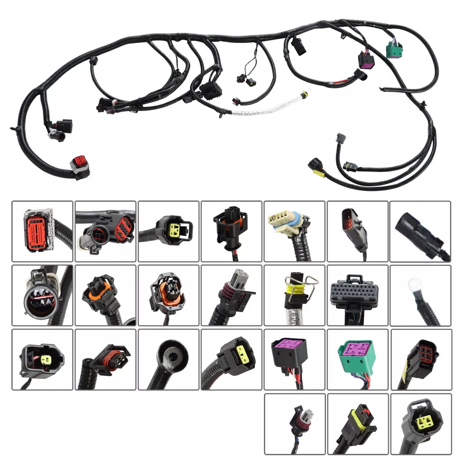 4C3Z-12B637-CA Engine Wiring Harness For 2004 Ford Super Duty F250-F550 ...