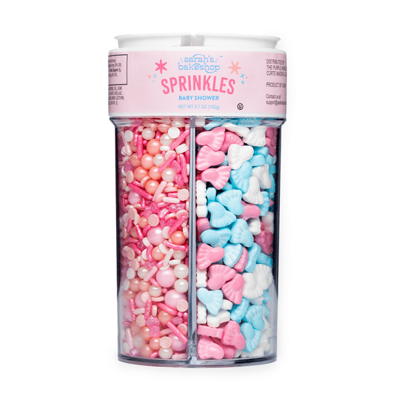 Sarah's Bakeshop Sprinkles Multicolor Baby Shower- 4- Cell - 5.7oz ...