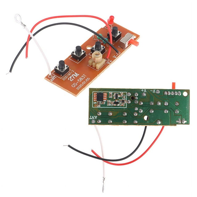 4CH RC Remote Control 27MHz Circuit PCB Transmitter and Receiver Board ...