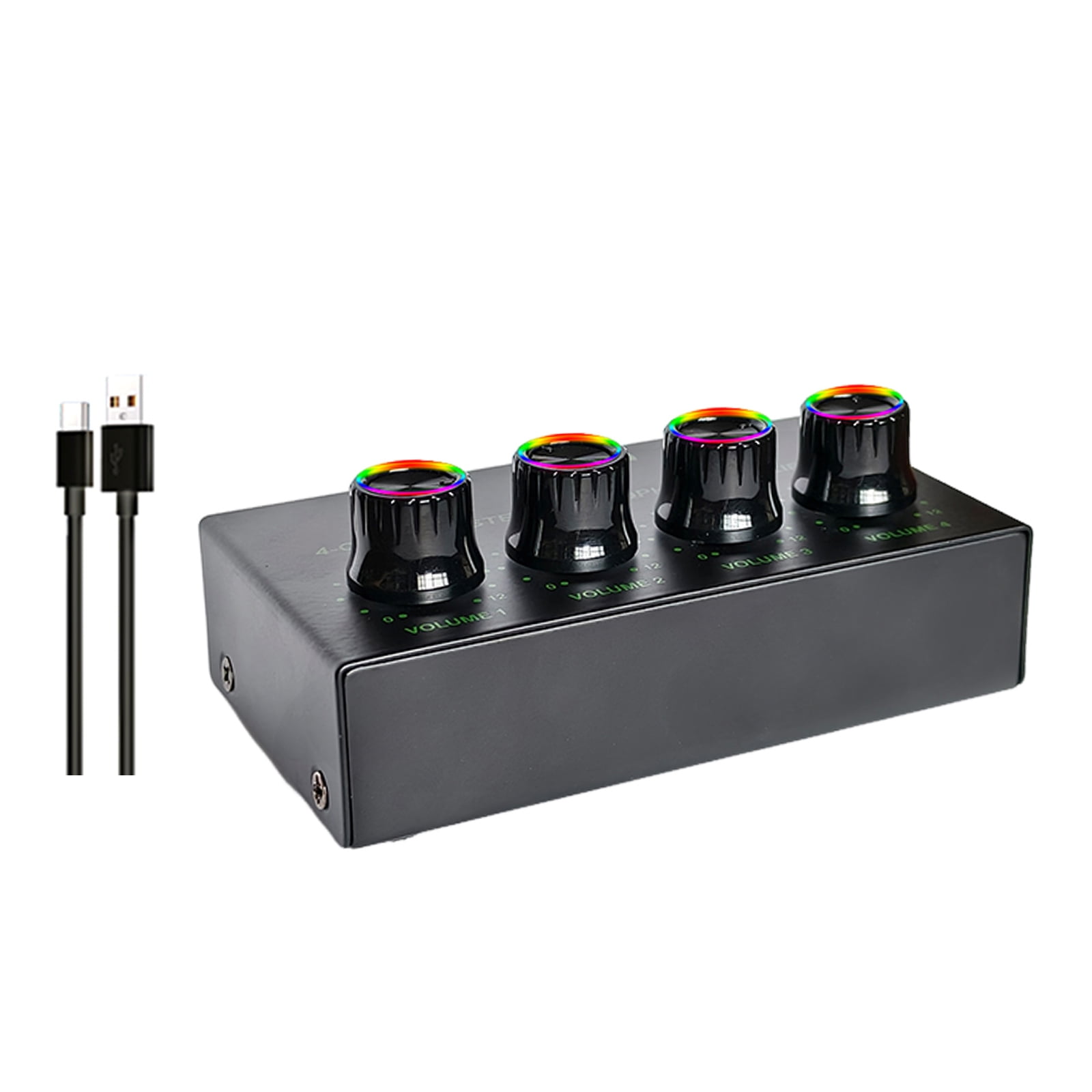 4CH Studio Headphone Splitter Amplifier with LED Display, Adapter ...
