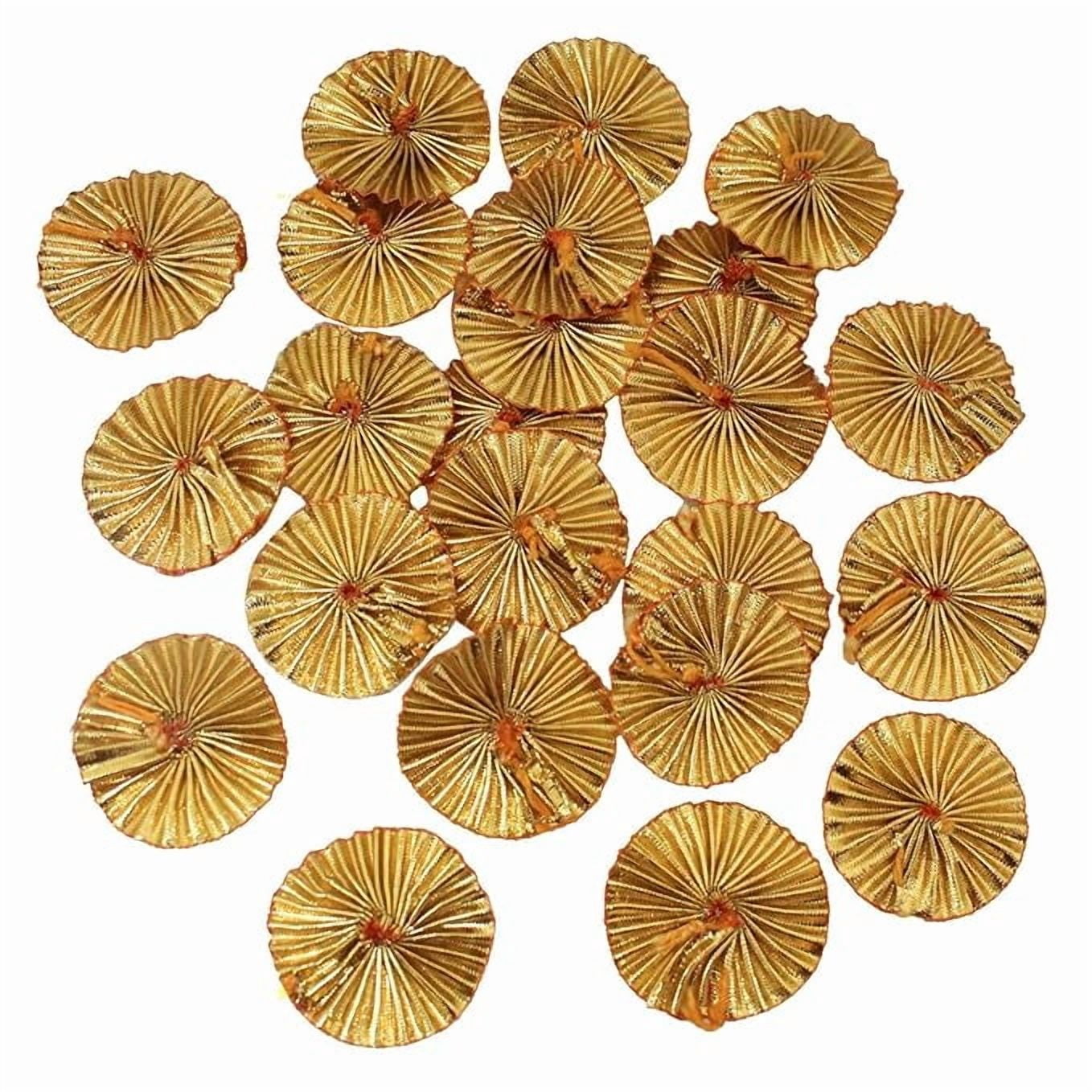 4CM Gota Patti Flowers Appliques Patches for Embroidery Decoration and ...