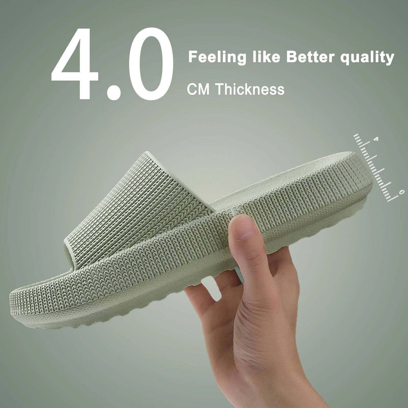 4CM Thickness Bathroom Couples Home Slippers Fashion Soft Sole EVA ...