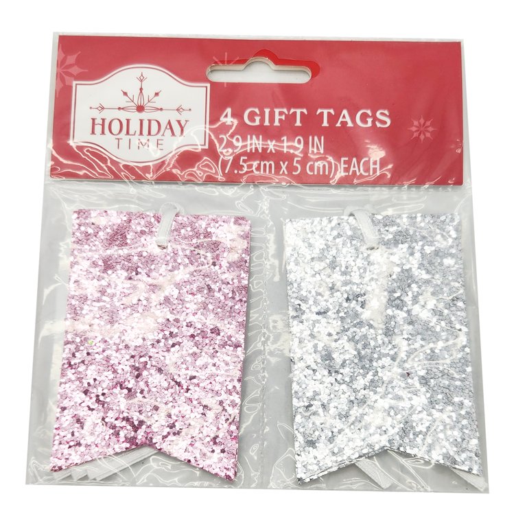 Glitter Gift Tags For Christmas