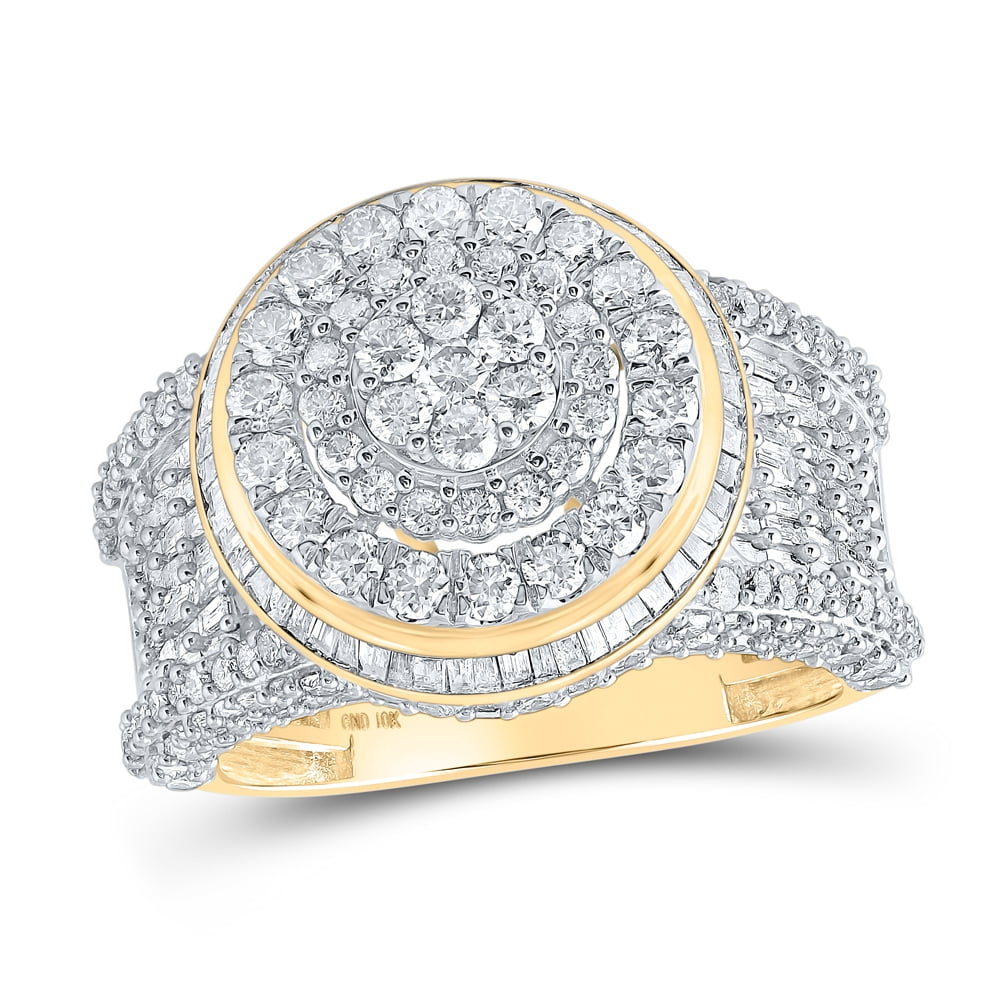 4CTW-DIA NK ROUND HEAD MENS RING - Walmart.com