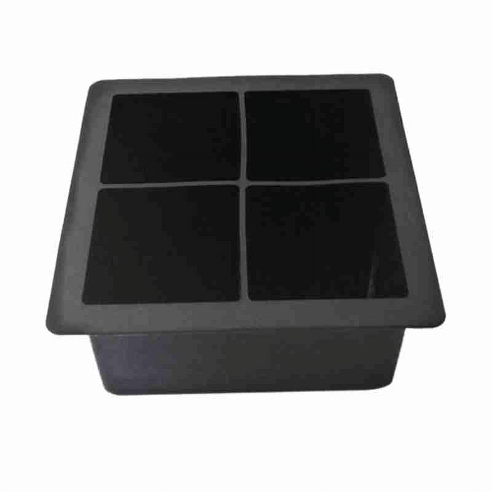 4Cavity Silicone Ice Cube Tray Large Mould Mold Giant Ice Cubes Square ...