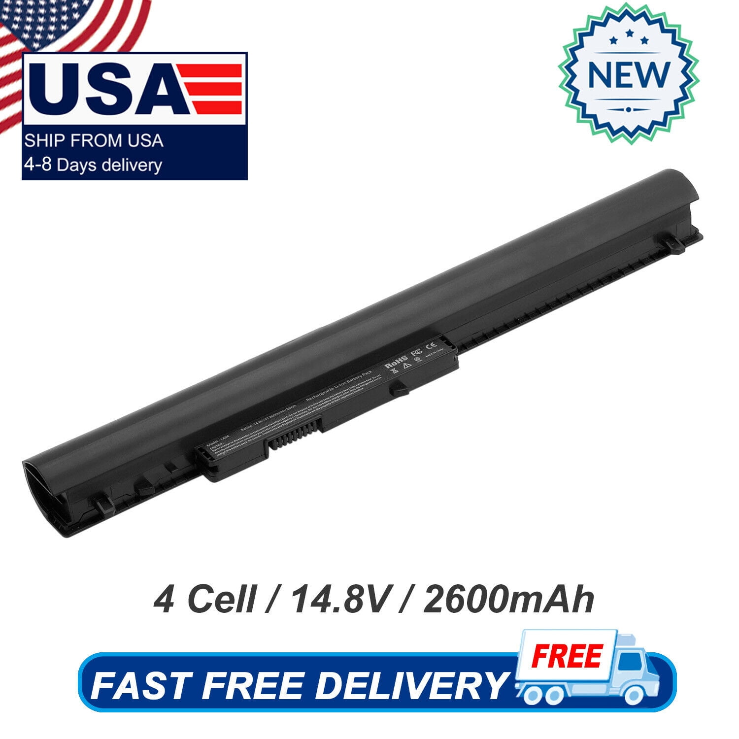 4Cells Spare 776622-001 Battery For HP LA04 LA03 340 350 LA03DF ...