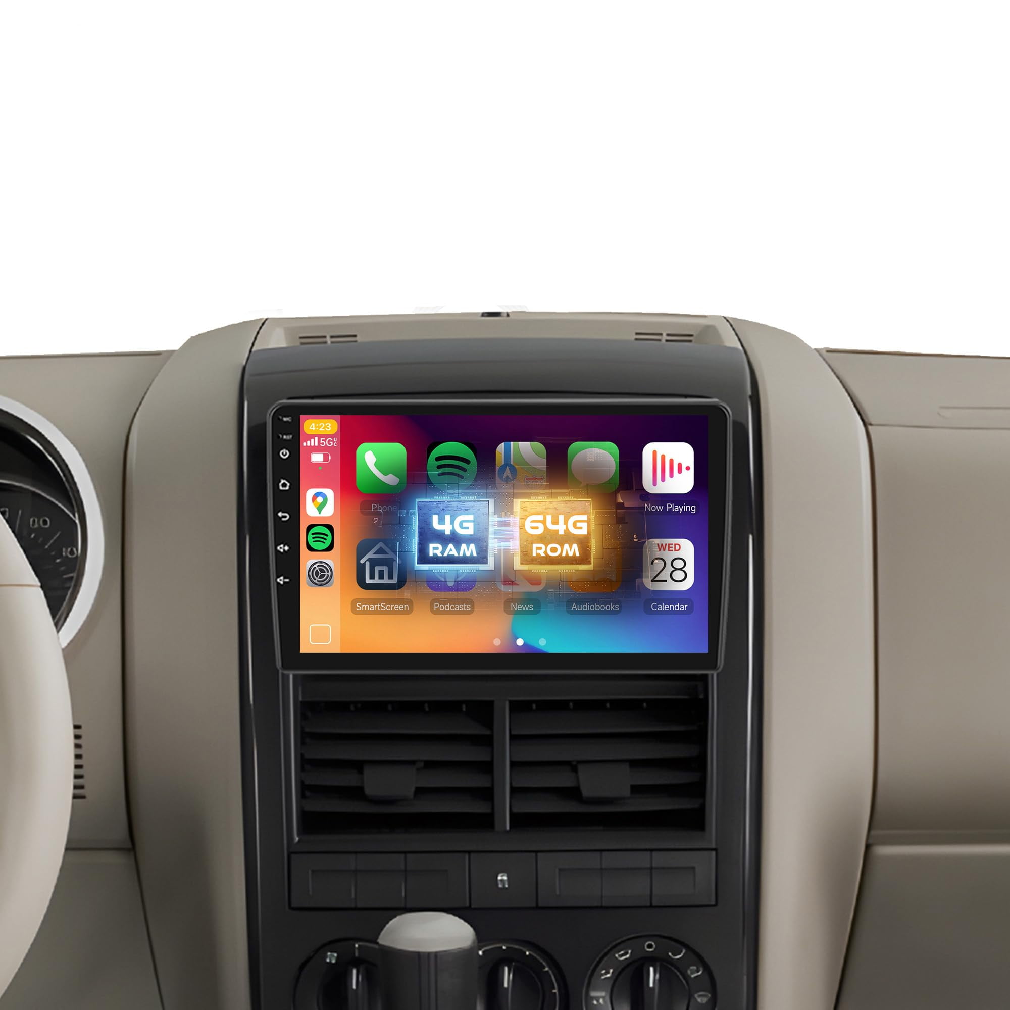 4Core 4G+64G CAR Radio for Ford Explorer 2005-2010, Android Car Stereo ...