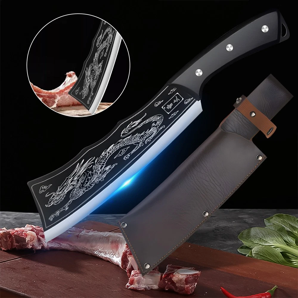 4Cr13 High Hardness Forged Butcher Knife - Extremely Sharp For Bone ...