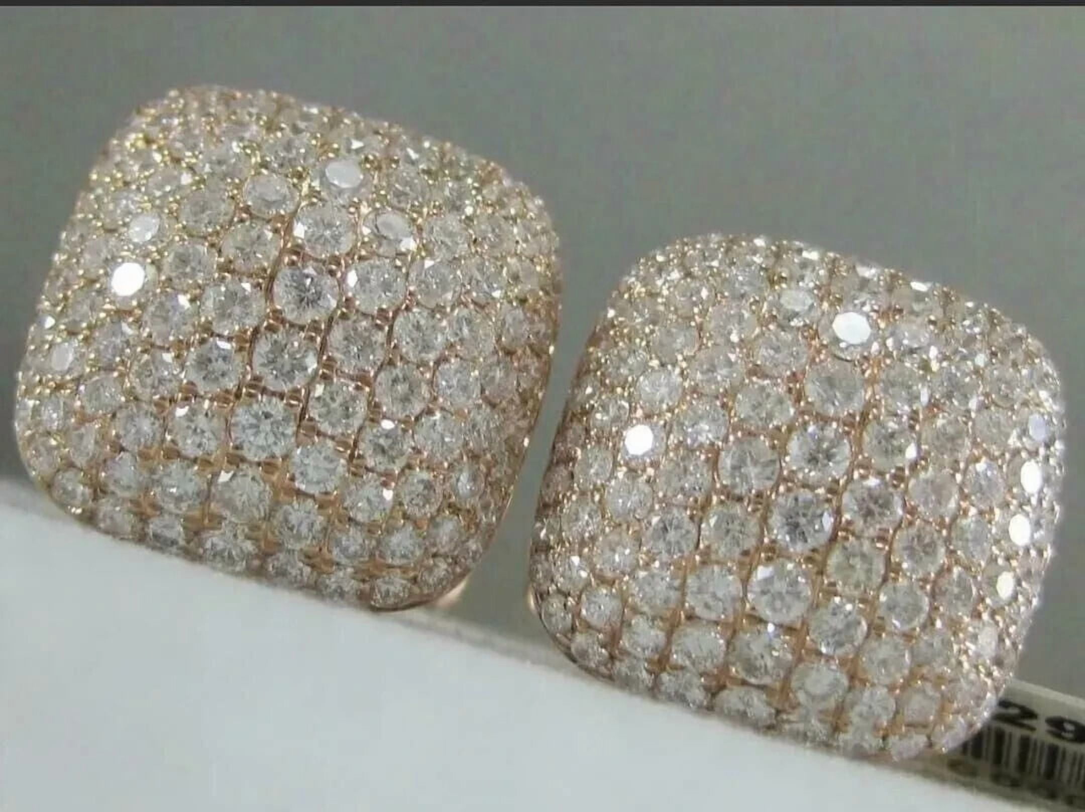 4Ct Round Cut Lab Created Diamond Men's Gift Gorgeous Cufflink Jewelry ...
