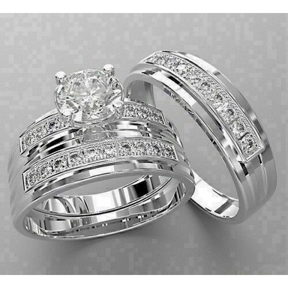 Amor Jewel 0.8 Ct Round Brilliant Cut Lab-Created Simulated Diamond ...