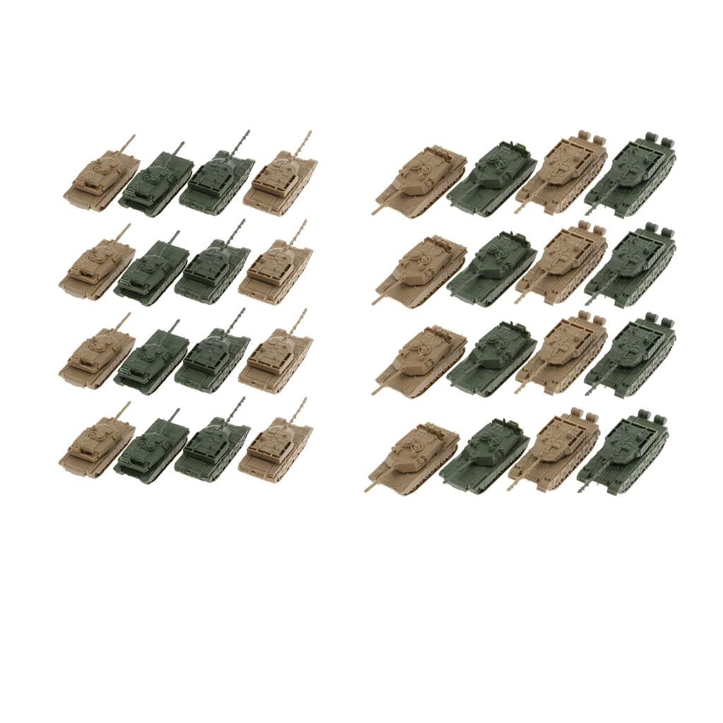 4D 1/144 Finished Tank 4D Model Tank Fort Rotatable 32pcs - Walmart.com