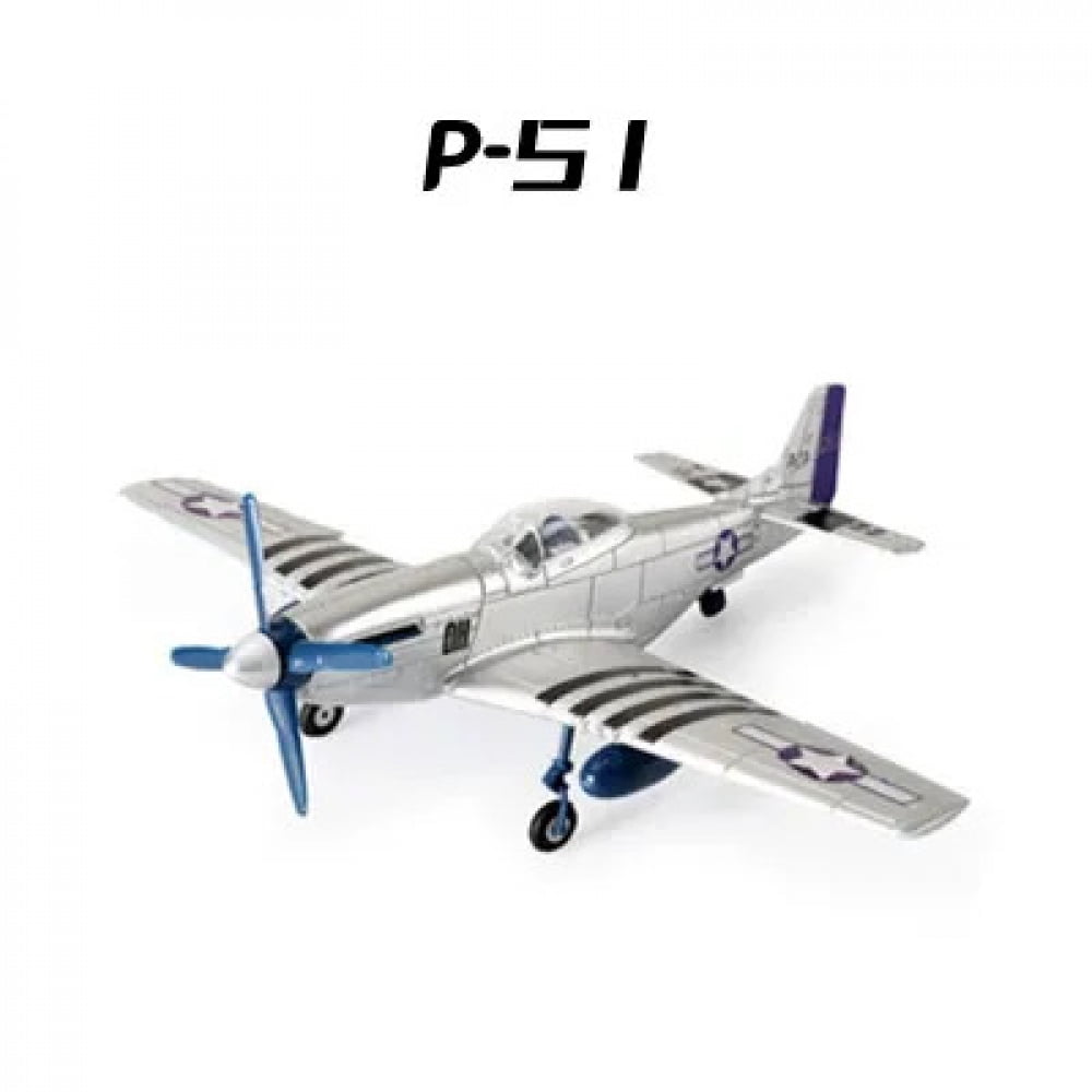 4D 1/48 WW II Fighter BF-109 Spitfire F4U Hurricane P-51 Assembly ...