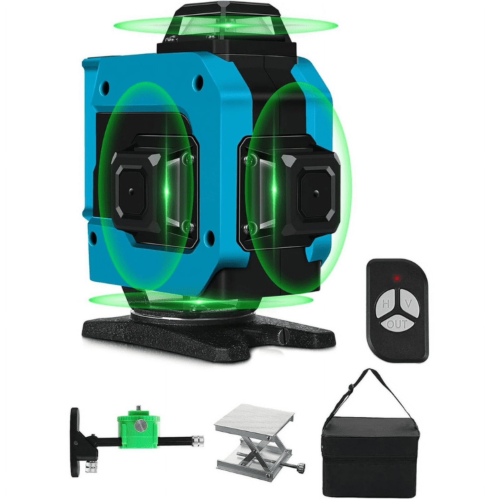 4D 131ft 16 Lines Green Laser Level Self Leveling 360° Cross Line ...