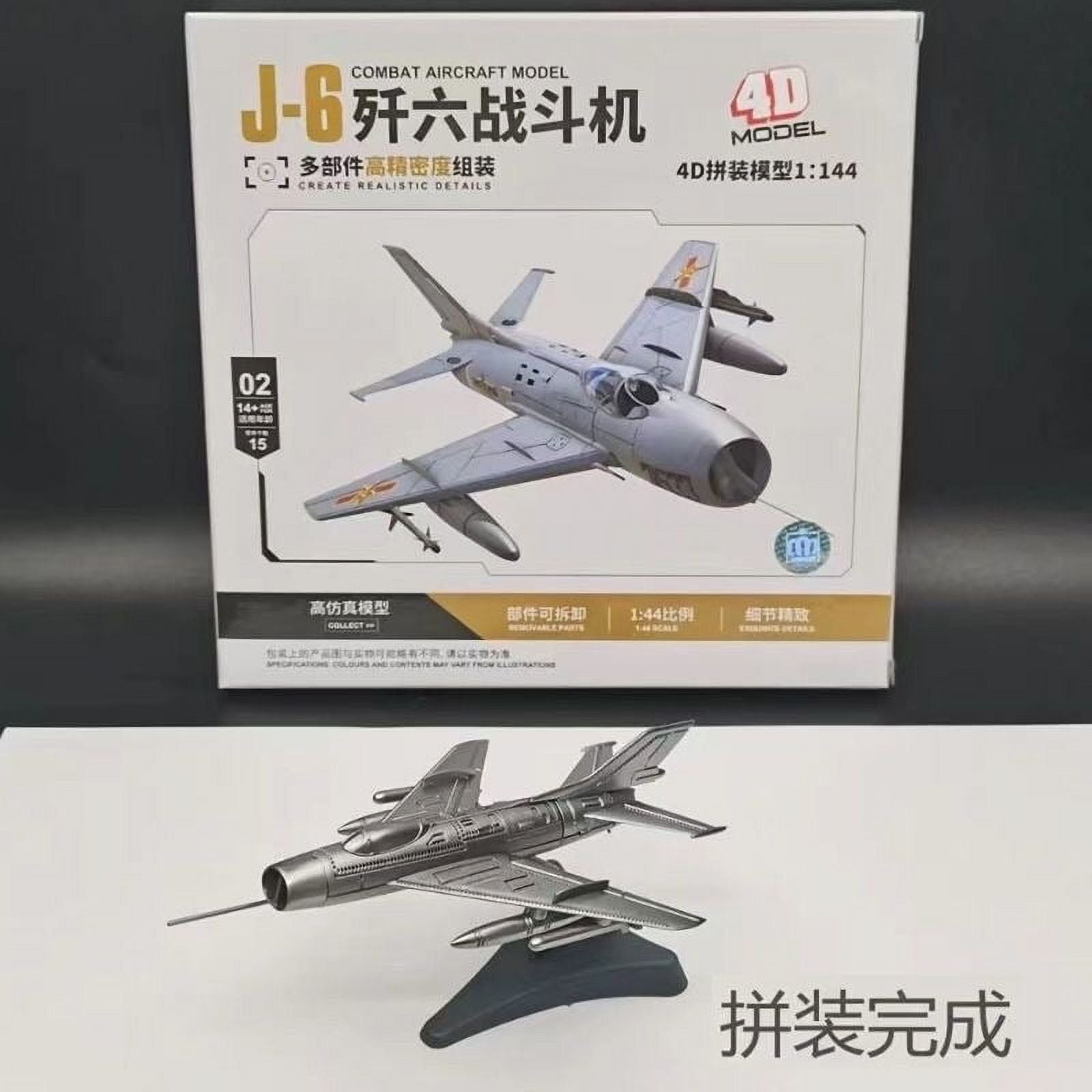 4D Assembled Fighter Model F16 Jet J-6 Simulation Model Phantom Combat ...