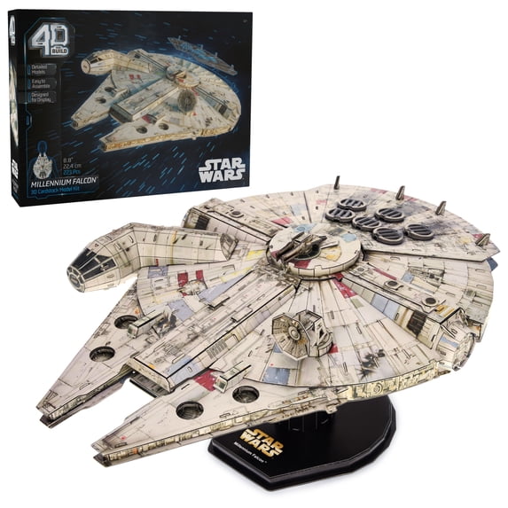 4D Build Star Wars Millennium Falcon 3D Model Kit for Adults, Starship ...
