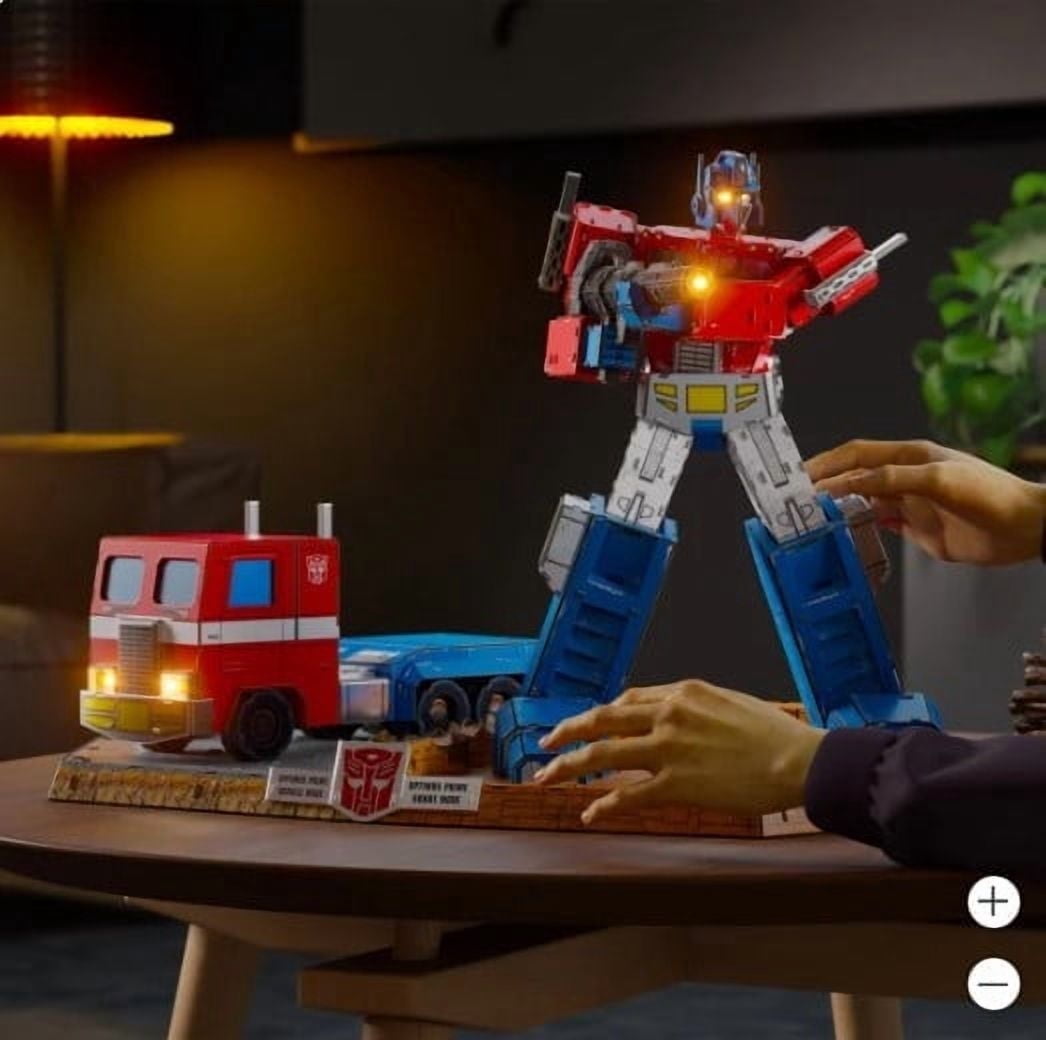4D Build: Transformers Optimus Prime & Truck 3D Model Kit Puzzle ...