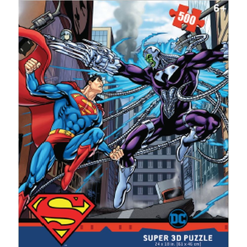 4D Cityscape Lenticular Superman vs Brainiac (500 Pieces) New - Walmart.com