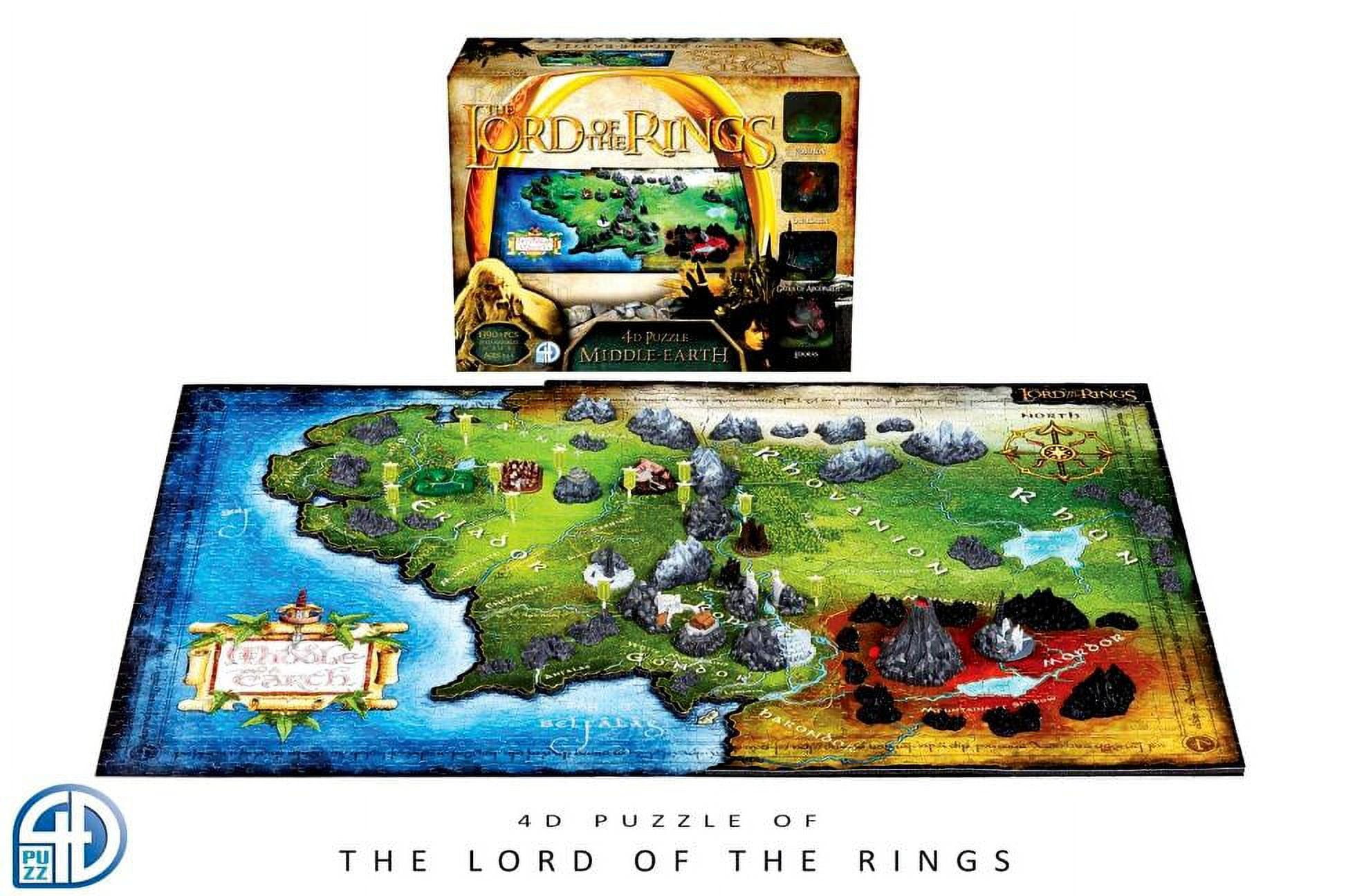 4D Cityscape The Lord of the Rings - Middle-earth 4D Puzzle: 2100+ Pcs ...