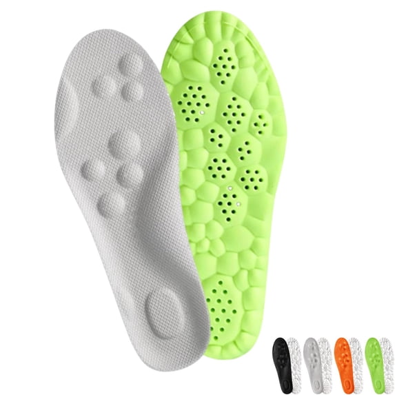 4D Cloud Comfort Memory Foam Insoles for Men & Women, Soft Shoe Inserts ...