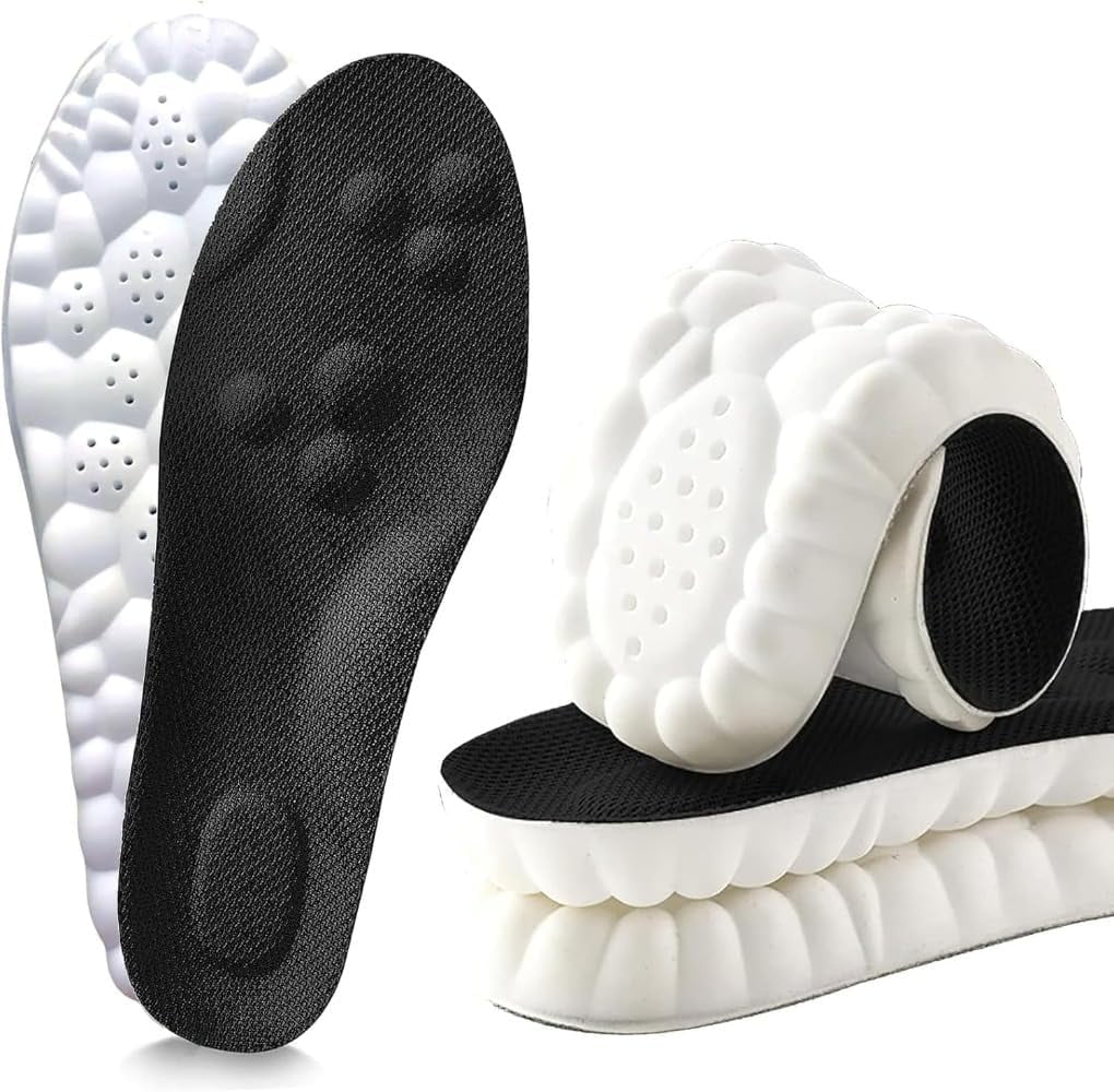 4D Cloud-Feel Insoles, U-shaped heel cup design, anti-fatigue, shock ...