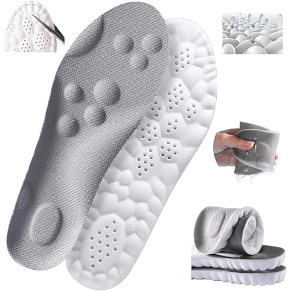 4D Cloud Insole for Men & Women, Super Soft Memory Foam, U-Shape Arch ...