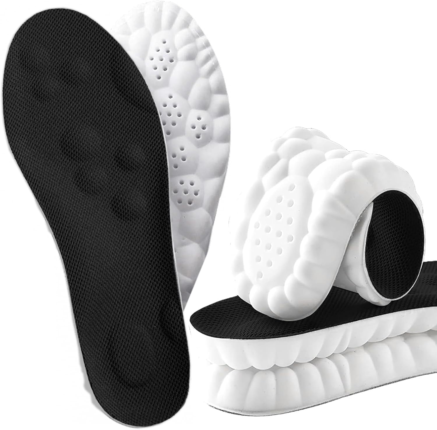 4D Cloud Insoles for Men & Women – Memory Foam Arch Support, Shock ...