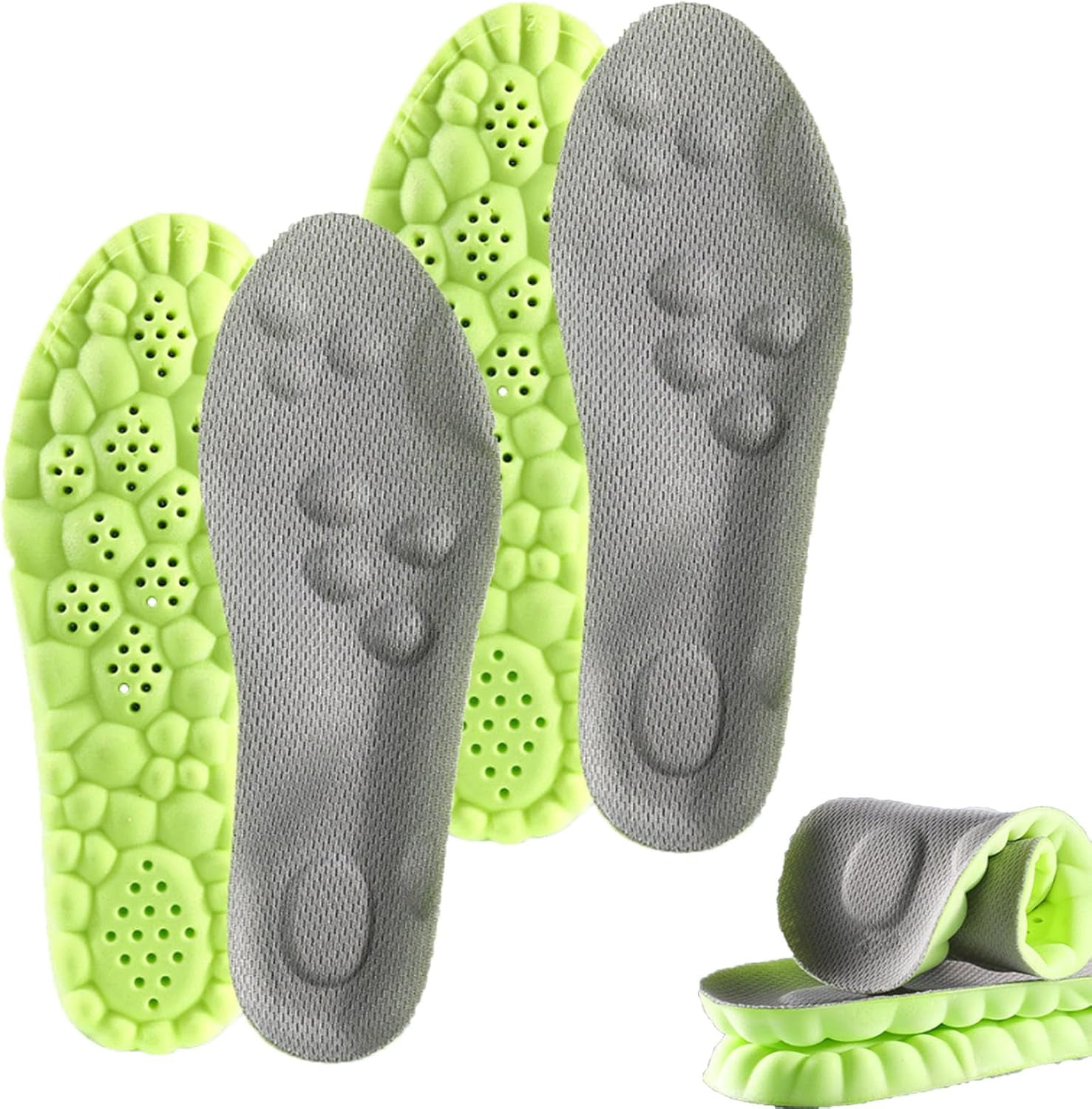 4D Cloud Insoles for Men & Women - Memory Foam Shoe Insoles with ...