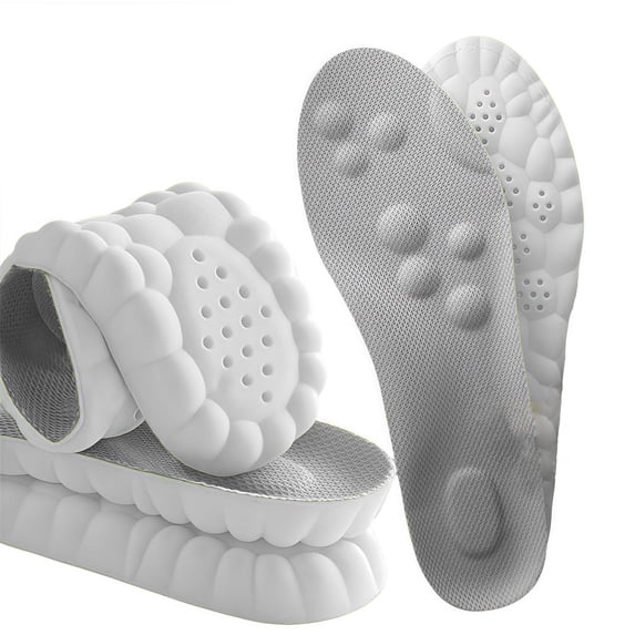 4D Cloud Insoles for Men Women, Super Soft Memory Foam with Arch ...
