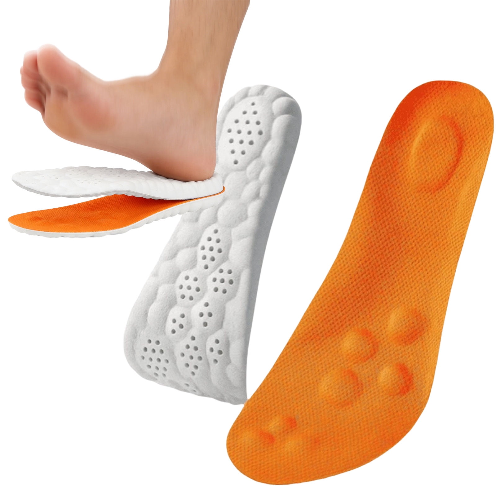 4D Cloud Insoles for Men Women, Memory Foam Insoles with Elastic Strong ...