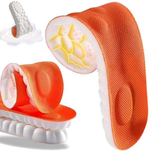4D Cloud Memory Foam Super Soft,Insoles for Men and Women,Relieve Foot ...