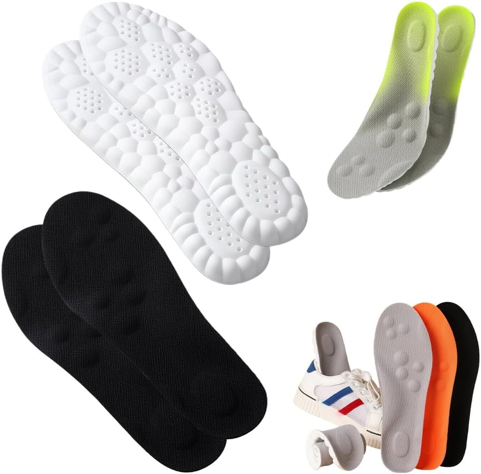 4D Cloud Technology Insole, New Breathable Soft Foam Shoe Insole for ...